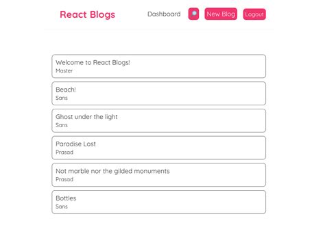 GitHub Sans React Blog WebApp A Full Stack Web Application Which Aims To Provide A