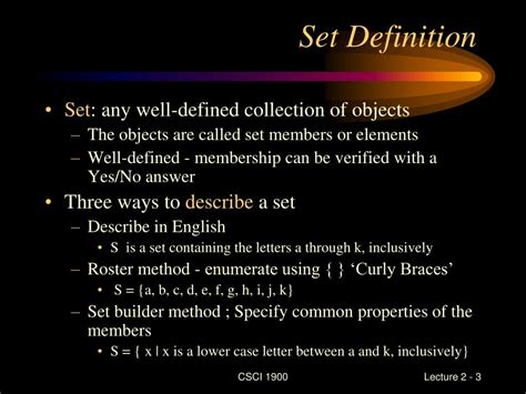 PPT Lecture Introduction To Sets PowerPoint Presentation Free Download ID