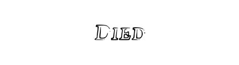 Died Font