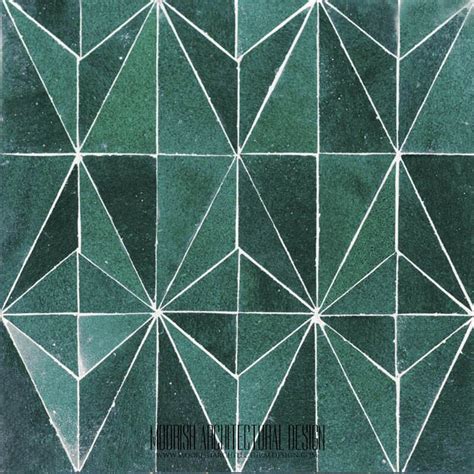 Moroccan Kitchen Green Moorish Tile