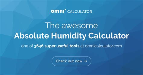 Absolute Humidity Calculator