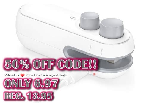 🔥50 Off Code 6 97 Rechargeable Mini Bag Sealer R Dealandsale