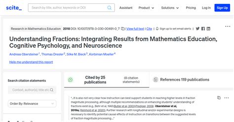 Understanding Fractions Integrating Results From Mathematics Education