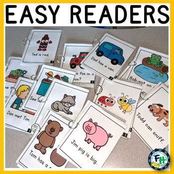 Easy Reader Books Set By Fun Hands On Learning Tpt