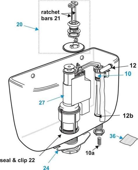 Kohler Toilet Tank Parts Diagram