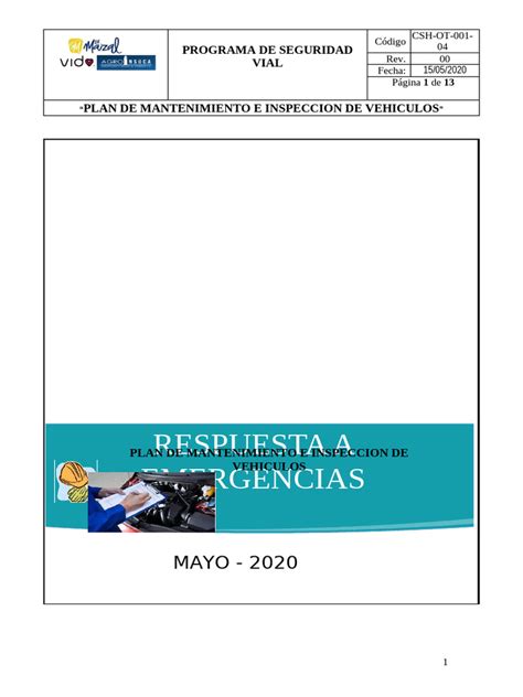 Mantenimiento De Flota Vehicular Pdf Embrague Filtración