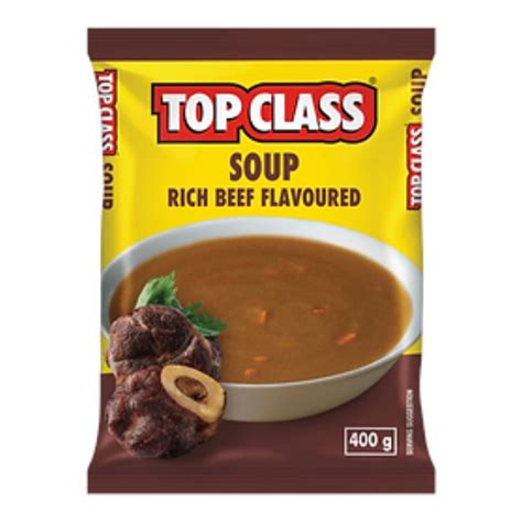 Top Class Instant Soup Rich Beef Flavour 400gr Superb Hyper