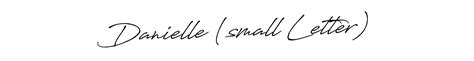 81 Danielle Small Letter Name Signature Style Ideas Unique E Signature