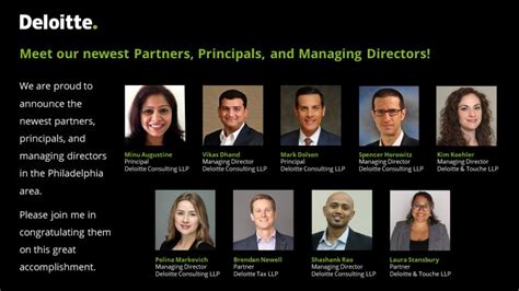 Philadelphia Deloitte Philadelphia Leadership Careermilestones Congratulations Sandy