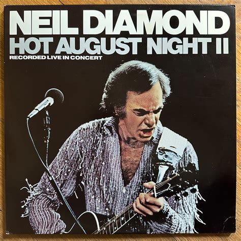 Neil Diamond Hot August Night Ii Classic Double Vinyl Lp Free