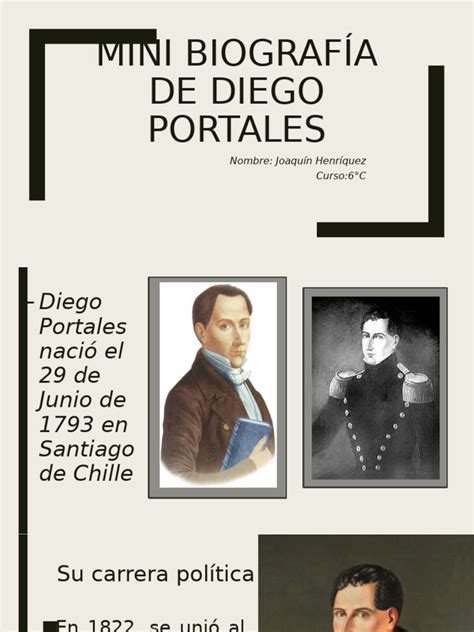 Biografía De Diego Portales Pdf