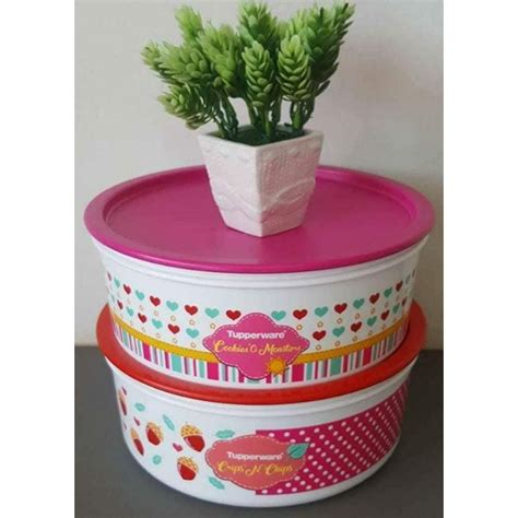 Tupperware One Touch Big Cookie Canister Shopee Malaysia