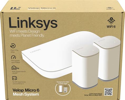 Best Buy Linksys Velop Ax3000 Dual Band Micro Mesh System 3 Pack White Ln11011202