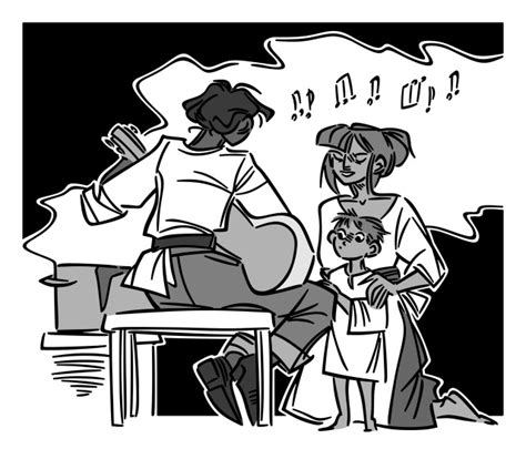Two Year Old Alastor With Mom And Dad Theyve Had A Tough Long Day Al