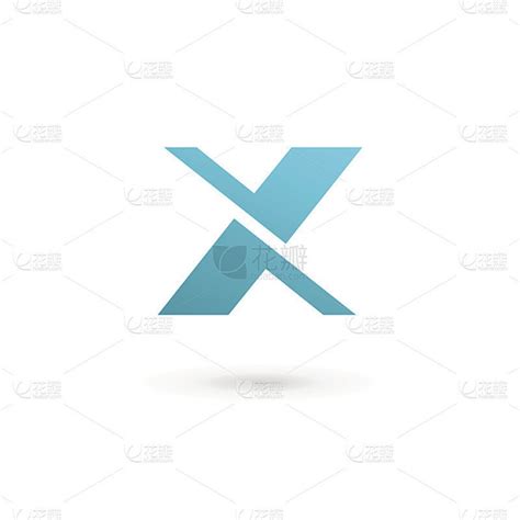 字母x标志图标设计模板元素