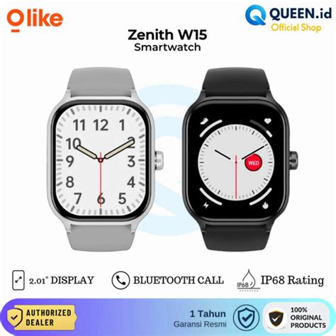 Jual Olike Zenith W15 Smartwatch 2 01 Bluetooth Call Ip68 Style Watch Face Silver Kab