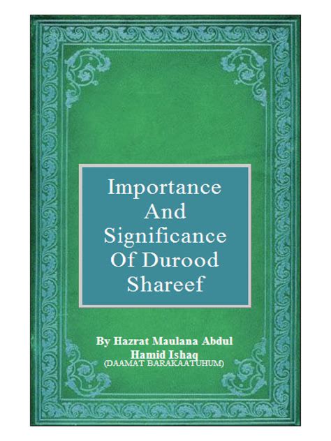 Durood Pdf God In Islam Prophets And Messengers In Islam