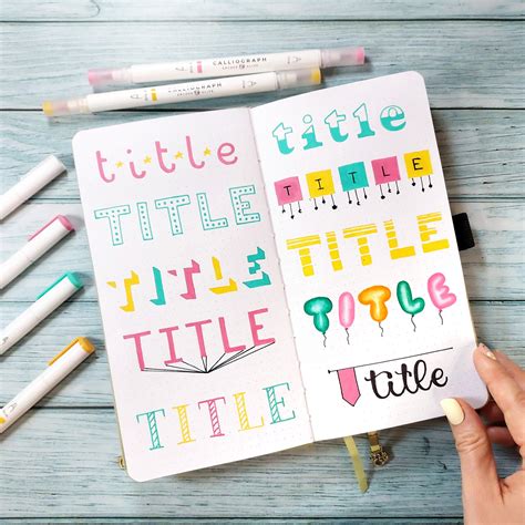 20 Top Easy Bullet Journal Header Ideas Archer And Olive