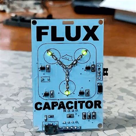 Back To The Future We Go With This Flux Capacitor Pcb Badge Hackaday