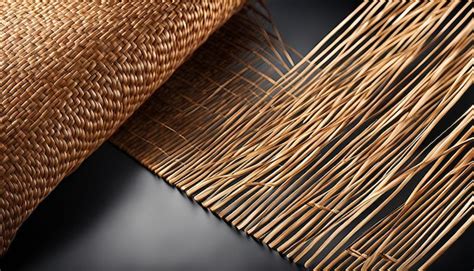 Woven Straw Texture Premium Ai Generated Image