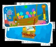 Underwater Treasures Shape Learning Game Keiki