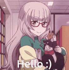 Anime Girl Waving S Tenor
