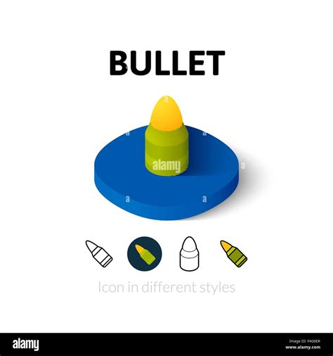 Bullet Icon In Different Style Stock Vector Image Art Alamy