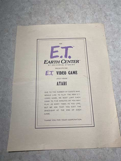 Atari 2600 Vcs E T The Extra Terrestrial Scans Dump Download