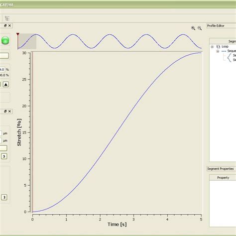 Screenshot Of The Strain Control Software The Graphical User Interface