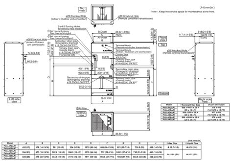 Mitsubishi Electric P Series Air Conditioners Installation Guide