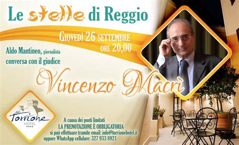Reggio Conversazione Con Il Giudice Vincenzo Macrì Calabria Live