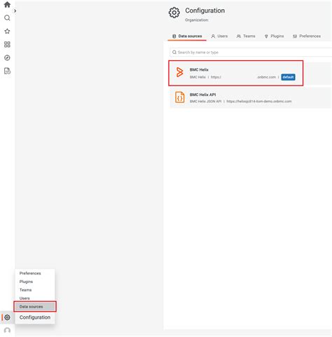bmc helix dashboards data source gets replaced with grafana data