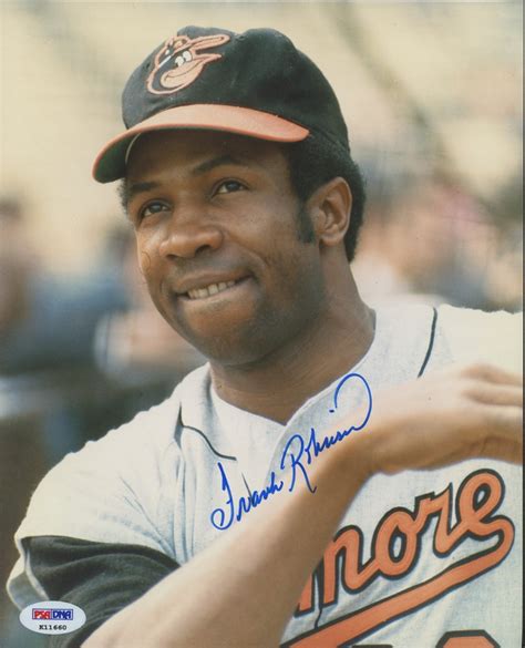 Frank Robinson Signed 8x10 Photo Psa Coa Pristine Auction