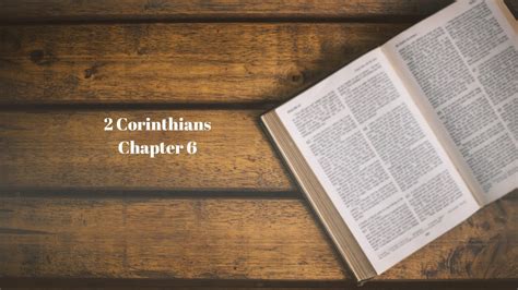 2 Corinthians Chapter 6 Youtube