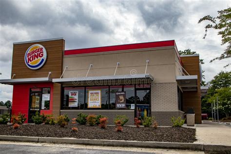 Burger King Fast Food Restaurant Exterior Drive Thru Speaker Box