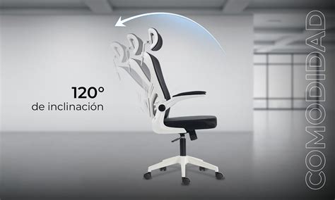 Silla Flux Base Ec343hr Marco Negro Malla Negra