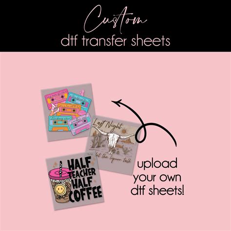 Custom Dtf Sheets The Creative Bar