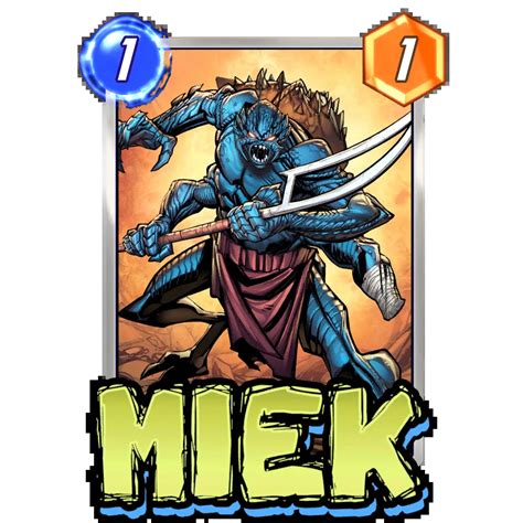 Miek Marvel Snap Card Variant Marvel Snap Zone