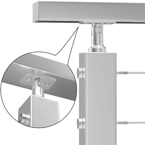 Metalbudget Brushed Side Mount Cable Railing System Muzata