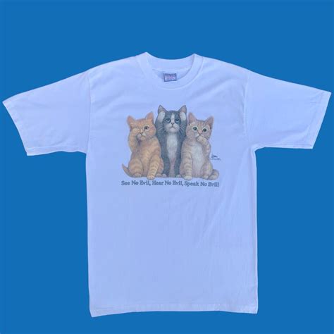 Vintage Cute Kittens T Shirt 🥹🔥 🌀size Large 🌀great Depop