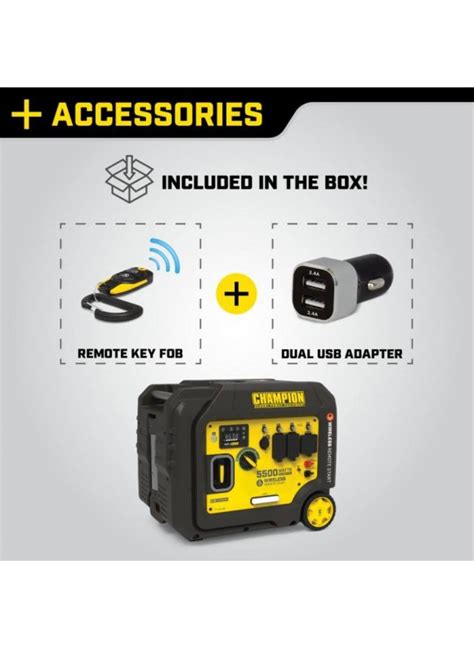 Champion 5,500W/4,000W Inverter Generator with Remote Start