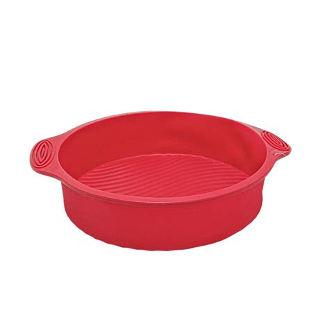 Forma De Silicone Para Bolo Redonda Vermelha Lemani Lojas Barracão I Sua Casa Merece O
