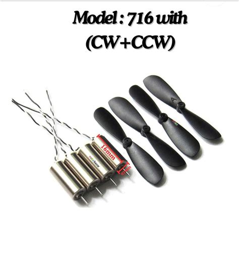 4 Pcs Coreless Micro Motors Kit With 4 Propellers For Drones Quadcopters Rc Drawport