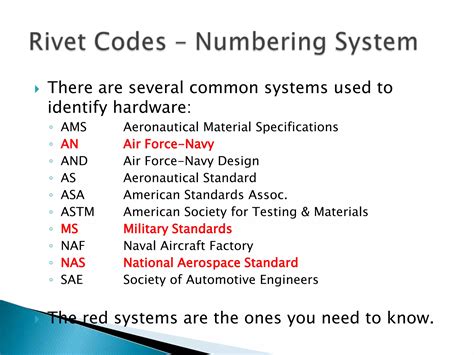 Solid Shank Rivet Codes Pptx