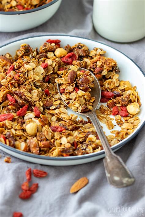 Super Healthy Homemade Granola Recipe Happy Foods Tube