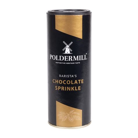 Poldermill Chocolate Sprinkle Shaker Drum 250g Ht319 Nisbets