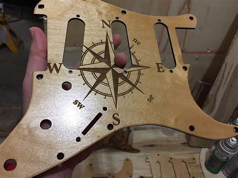 Ftgp Compass Points Laser Engraved Wood Stratocaster Upgrade Reverb