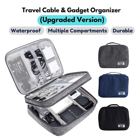 Sg Travel Cable Bag Portable Waterproof Travel Organizers Cable