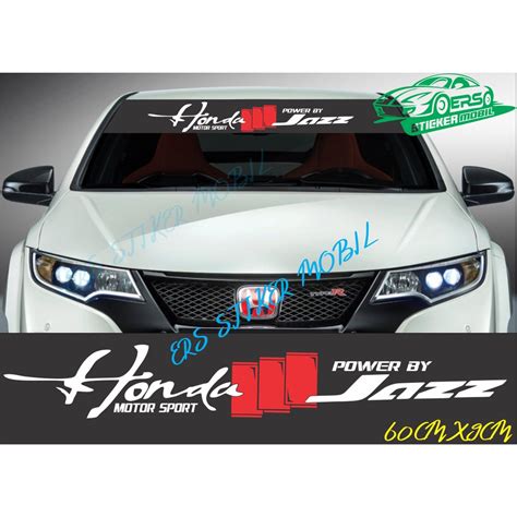 Jual Stiker Sticker Mobil Kaca Honda Jazz Cutting Stiker Shopee Indonesia