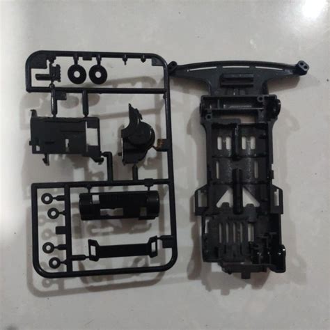 Hitam Original Tamiya Chassis Black Color Chassis Plus Gearbox Shopee
